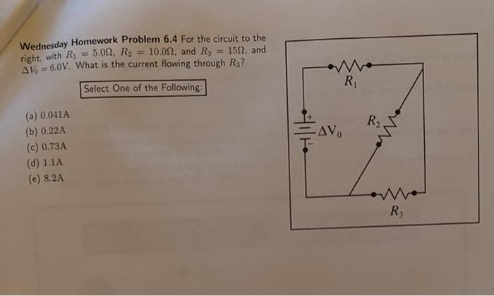 Solved Wednesday Homework Problem 6.4 For the circuit to the | Chegg.com
