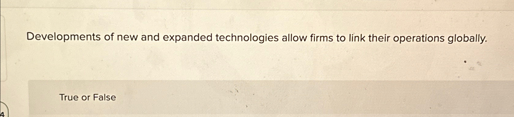 Solved Developments of new and expanded technologies allow | Chegg.com