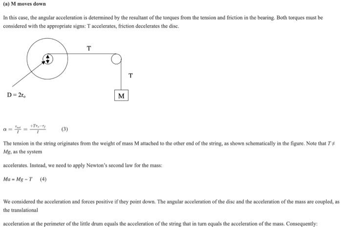 Solved In this case, the angular acceleration is determined | Chegg.com