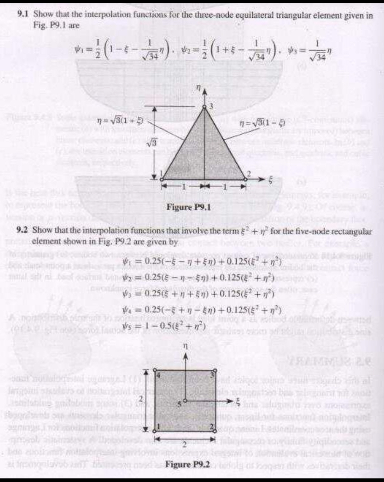Solved 9.1 ﻿Show that the interpolation functions for the | Chegg.com