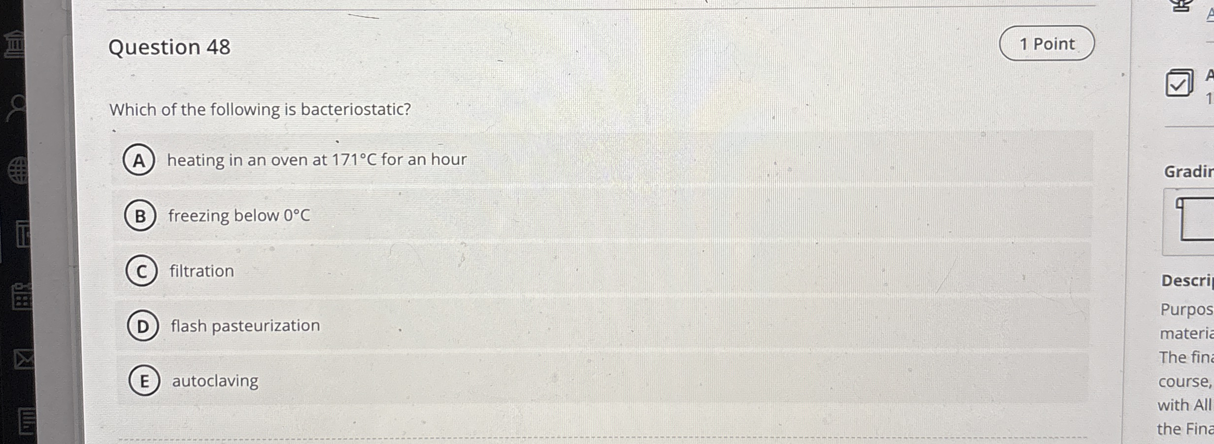Solved Question 481 ﻿PointWhich of the following is | Chegg.com