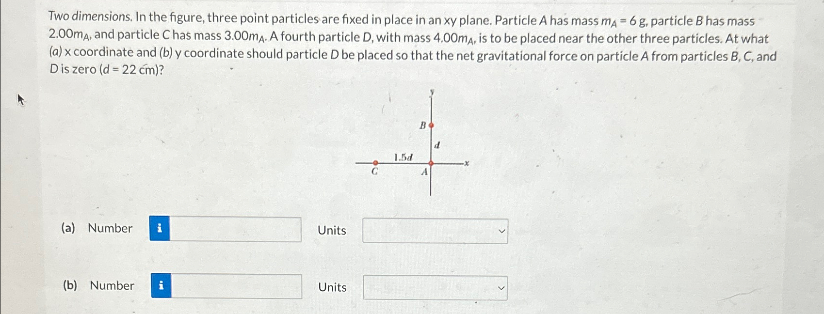 Solved Two dimensions. In the figure, three point particles | Chegg.com