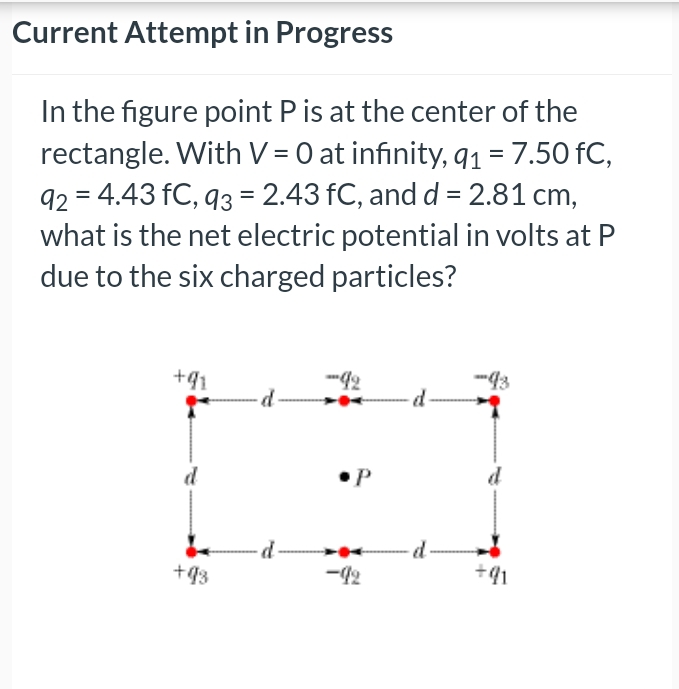 Solved Current Attempt in ProgressIn the figure point P ﻿is | Chegg.com