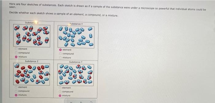 Solved Here are four sketches or substances. Each sketch is | Chegg.com