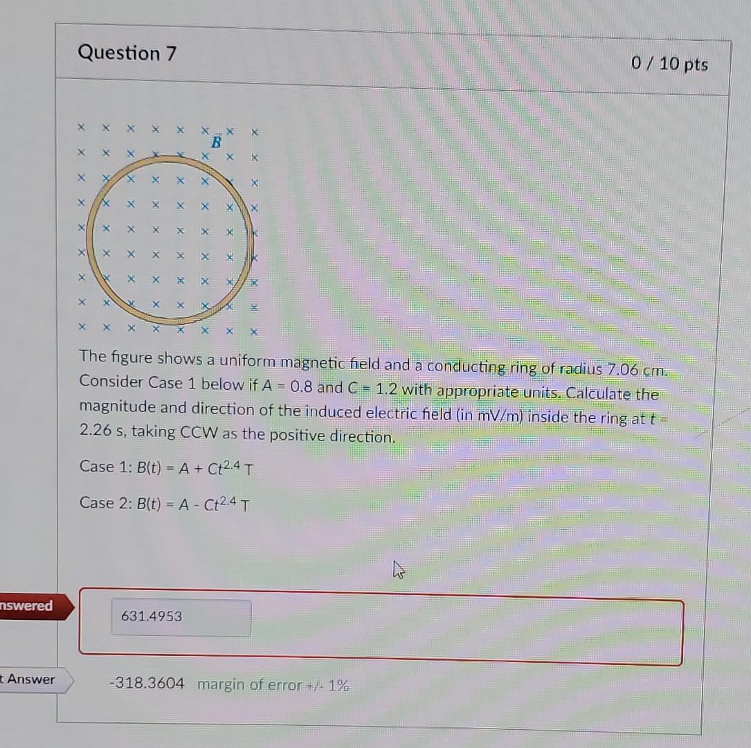 Solved The figure shows a uniform magnetic field and a | Chegg.com