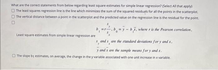 Solved The figure below presents a scatterplot displaying | Chegg.com