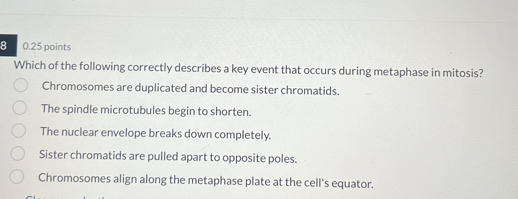Solved 0.25 ﻿pointsWhich of the following correctly | Chegg.com