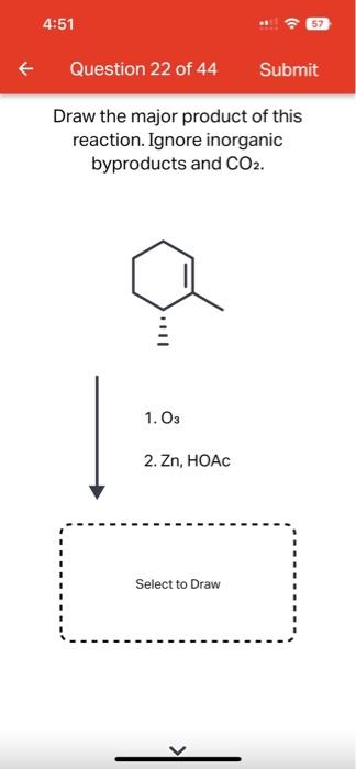Solved Draw the major product of this reaction. Ignore | Chegg.com