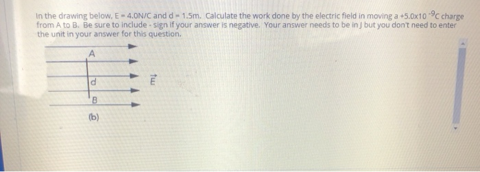 Solved In the drawing below, E - 4.0N/C and d - 1.5m. | Chegg.com