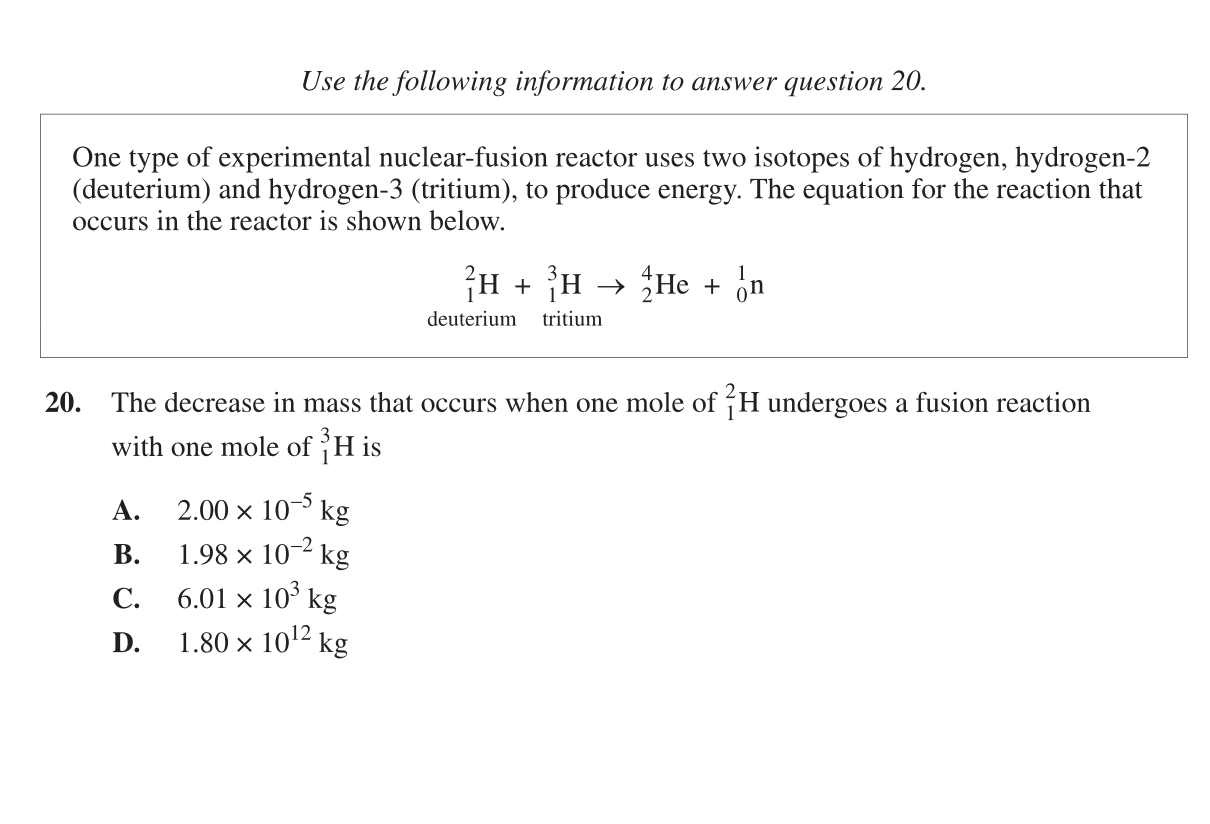 Solved One type of experimental nuclear-fusion reactor uses | Chegg.com