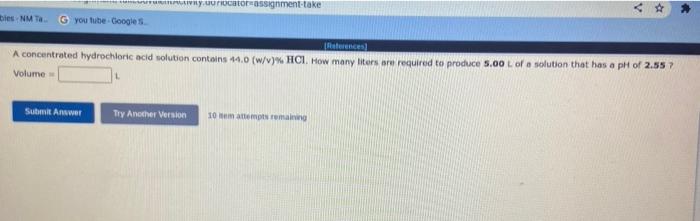 Solved Suppose you have an aqueous solution prepared by | Chegg.com