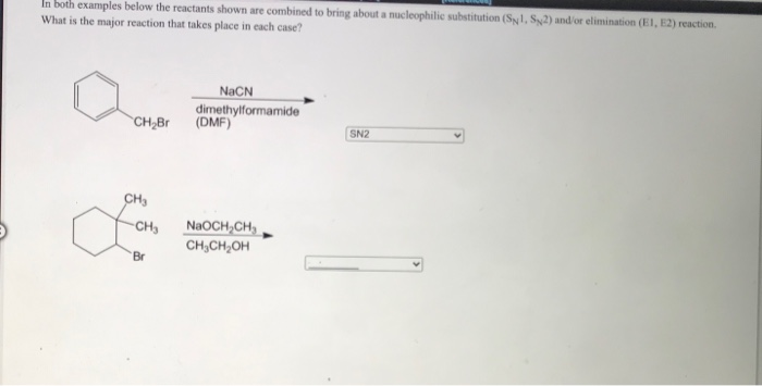 Solved In both examples below the reactants shown are | Chegg.com