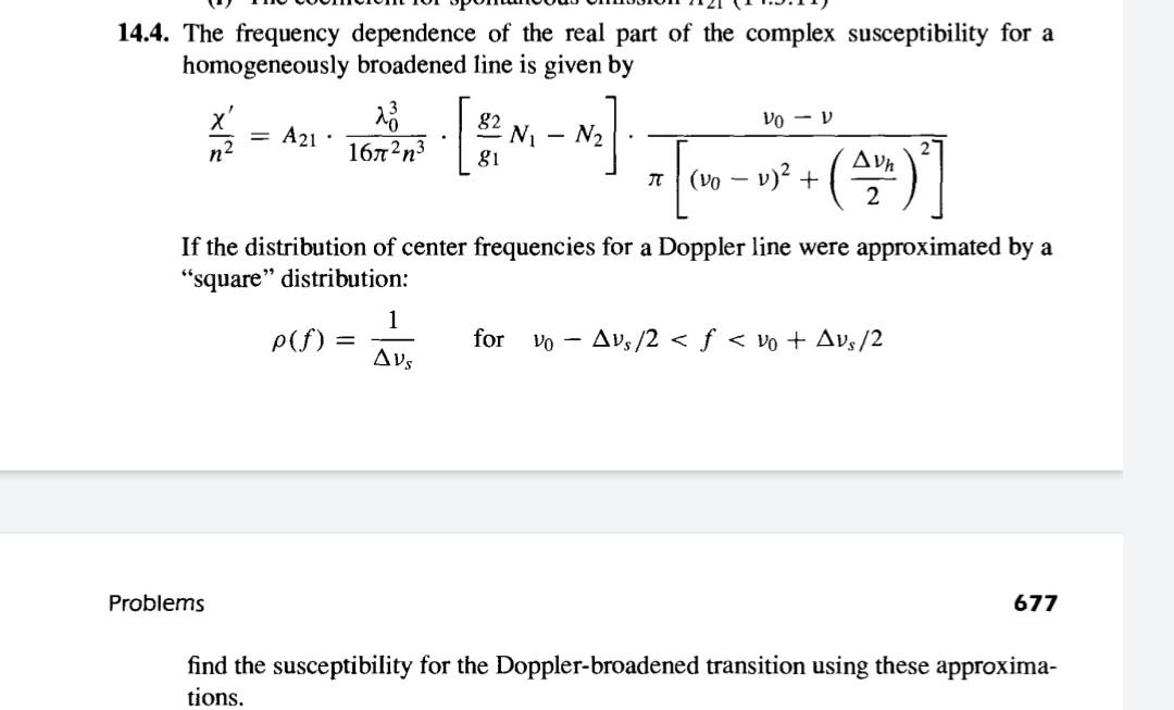 Solved 4. The frequency dependence of the real part of the | Chegg.com