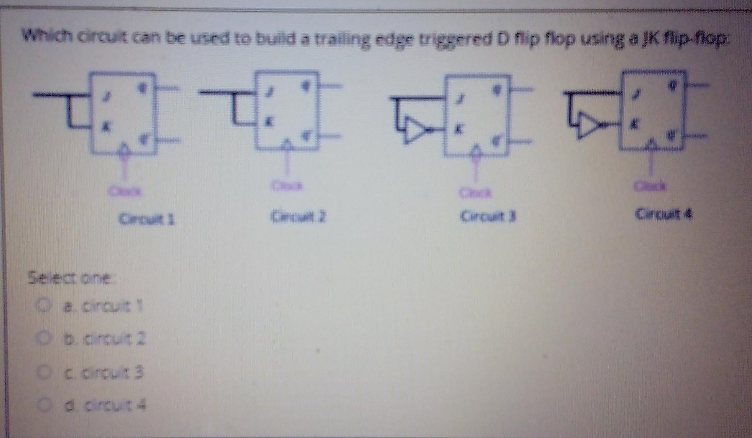 Solved Which circuit can be used to build a trailing edge | Chegg.com