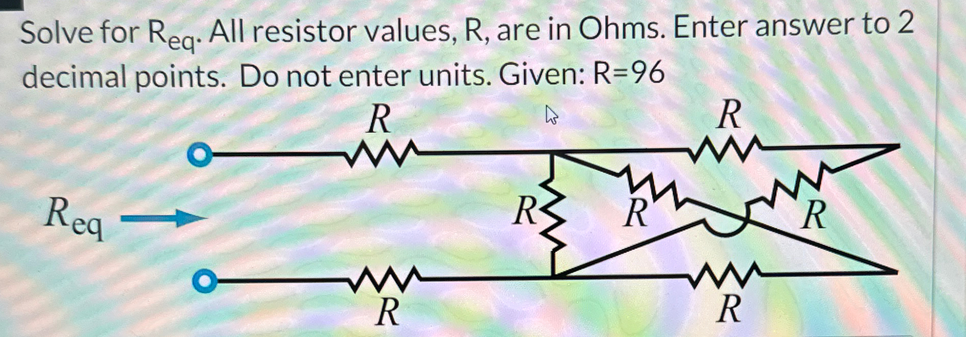Solved Please help ASAP......Solve for Req. . ﻿All resistor | Chegg.com