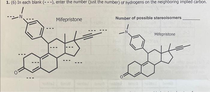 Solved 1. (6) In each blank ( −⋯), enter the number (just | Chegg.com