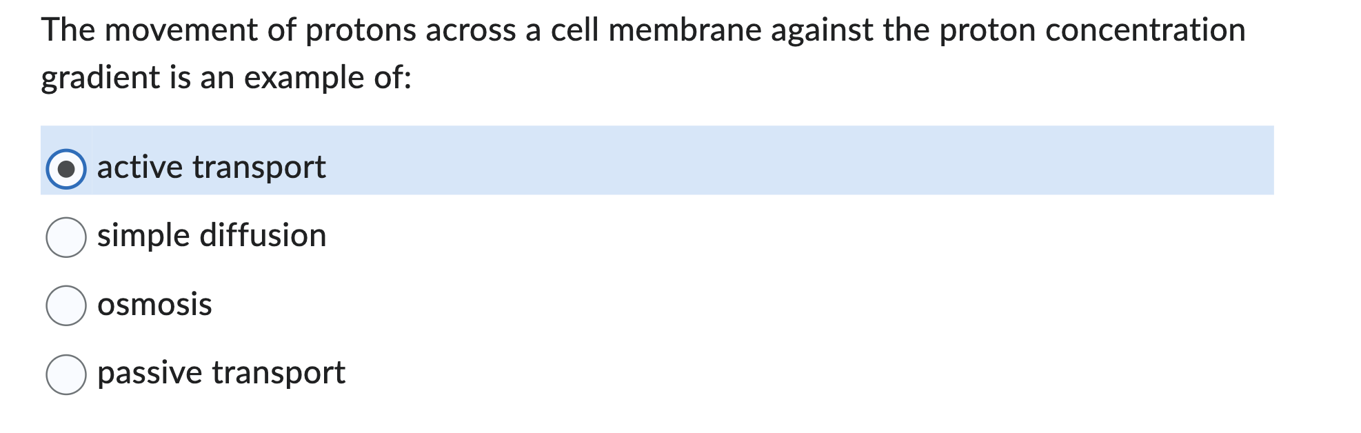 Solved The movement of protons across a cell membrane | Chegg.com
