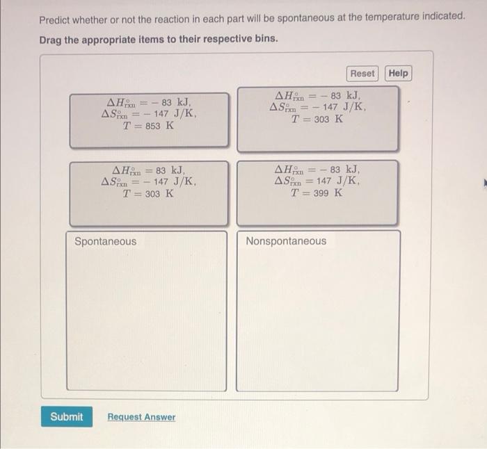 Solved Predict whether or not the reaction in each part will | Chegg.com