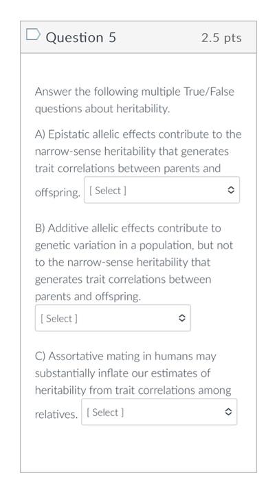 Solved Answer the following multiple True/False questions | Chegg.com