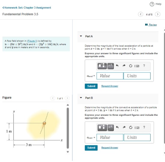 Solved Fundamental Problem 3.5A flow field shown in (Figure | Chegg.com