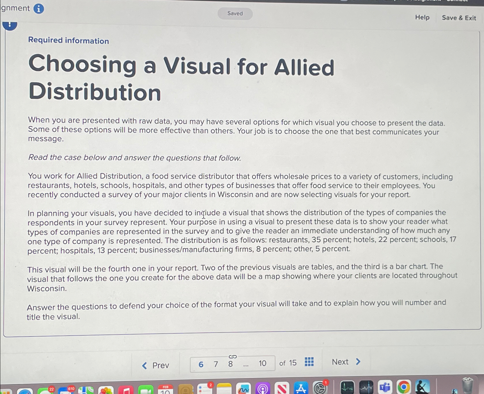 Solved gnment (i)SavedHelpSave & ExitRequired | Chegg.com