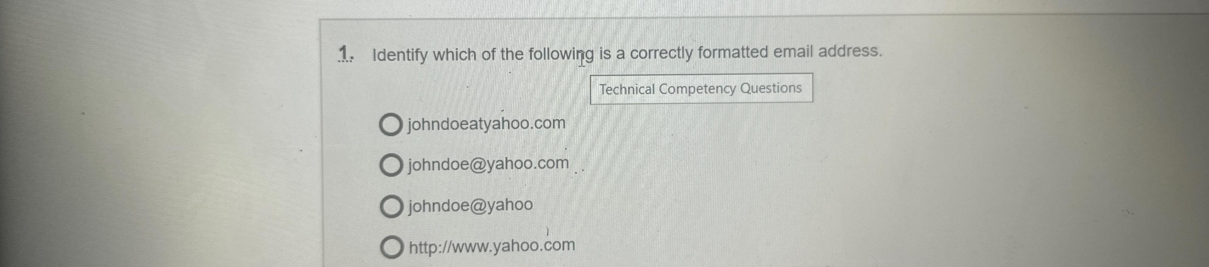 Solved Identify which of the following is a correctly | Chegg.com