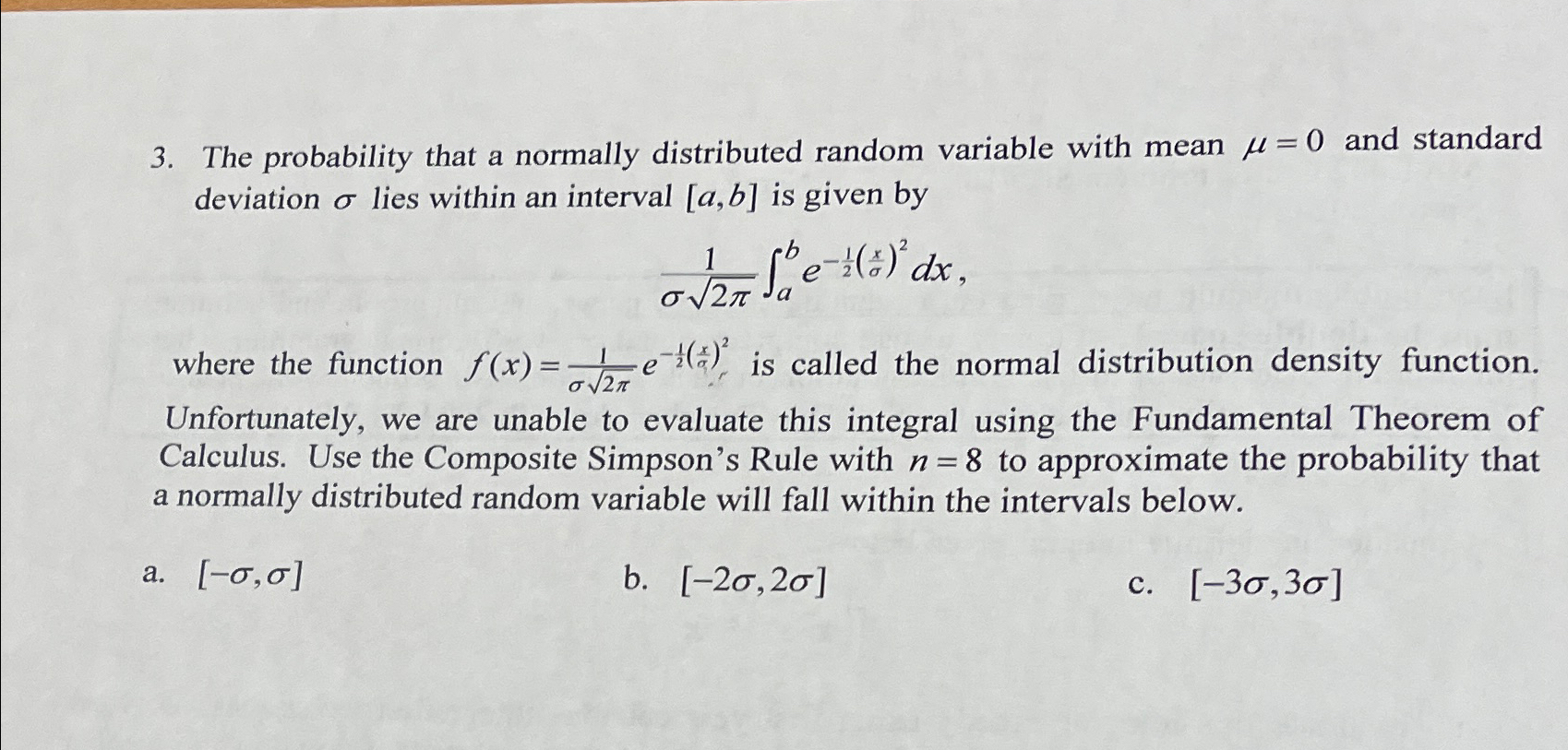 Solved The probability that a normally distributed random | Chegg.com