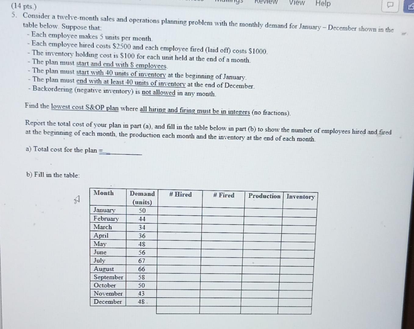 Solved (11 points total) 4. The data below provides weekly | Chegg.com