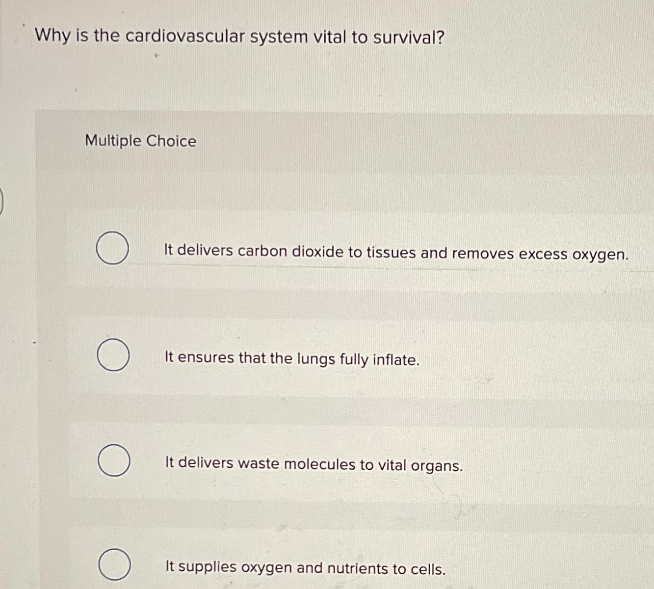 Solved Why is the cardiovascular system vital to | Chegg.com