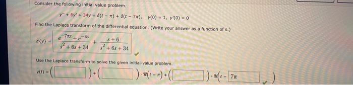 Solved Consider the following initial value problem. | Chegg.com