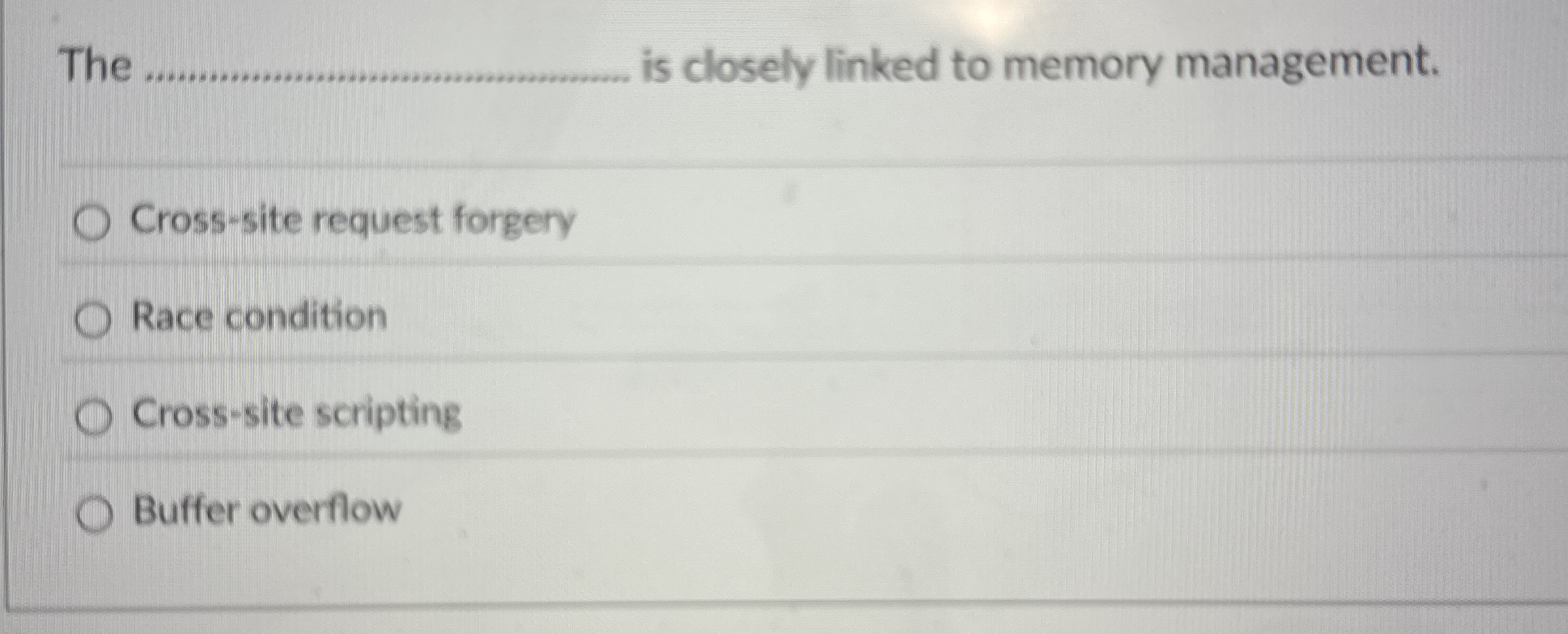 Solved The q, ﻿is closely linked to memory | Chegg.com