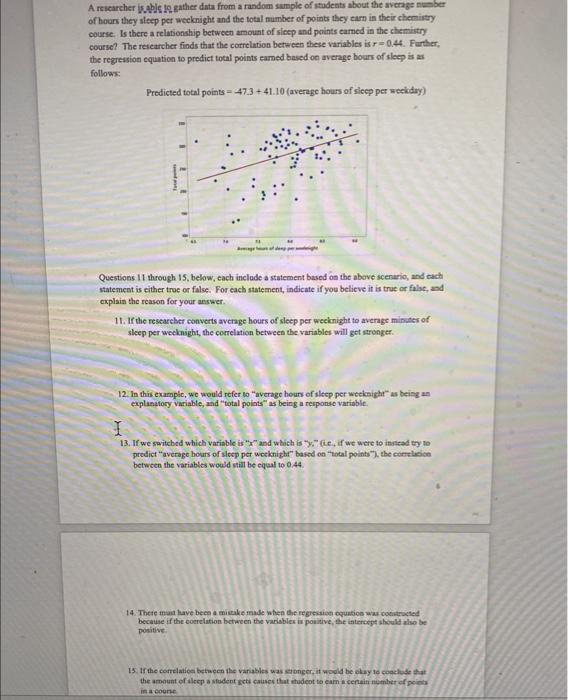 Solved A researcher is able tog gather data from a random | Chegg.com