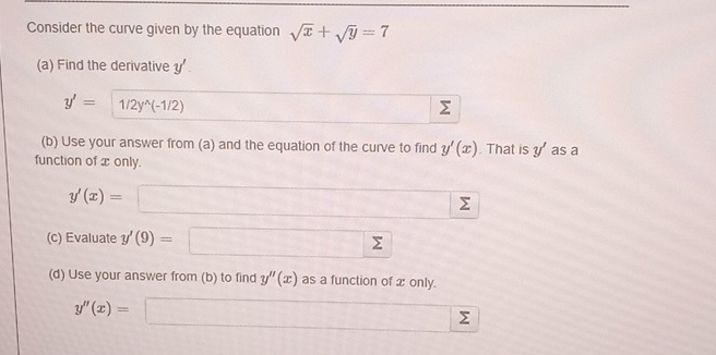 Solved Consider the curve given by the equation x2+y2=7(a) | Chegg.com