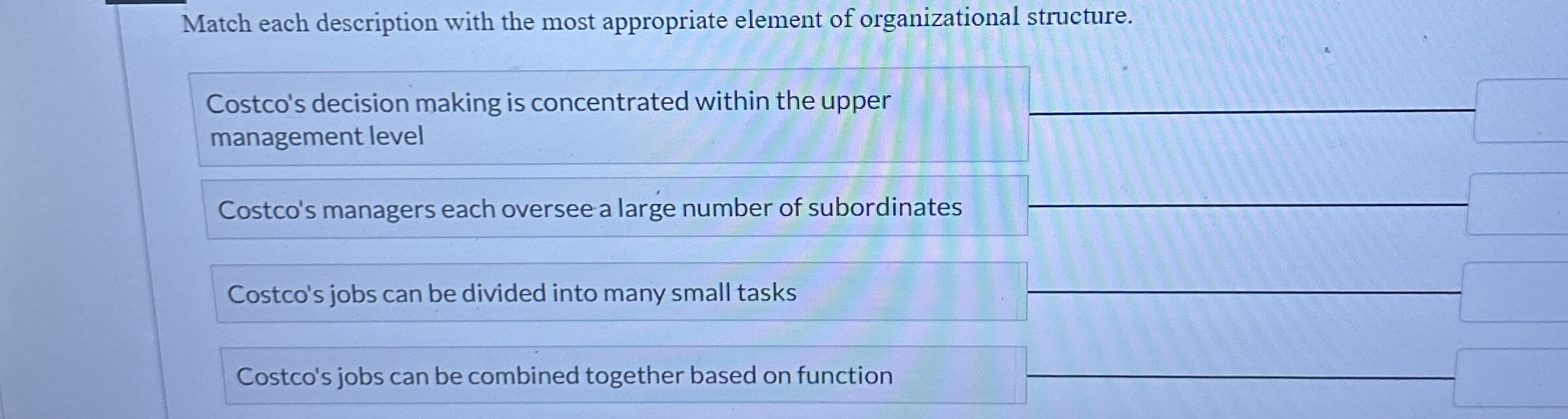 Solved Match each description with the most appropriate | Chegg.com