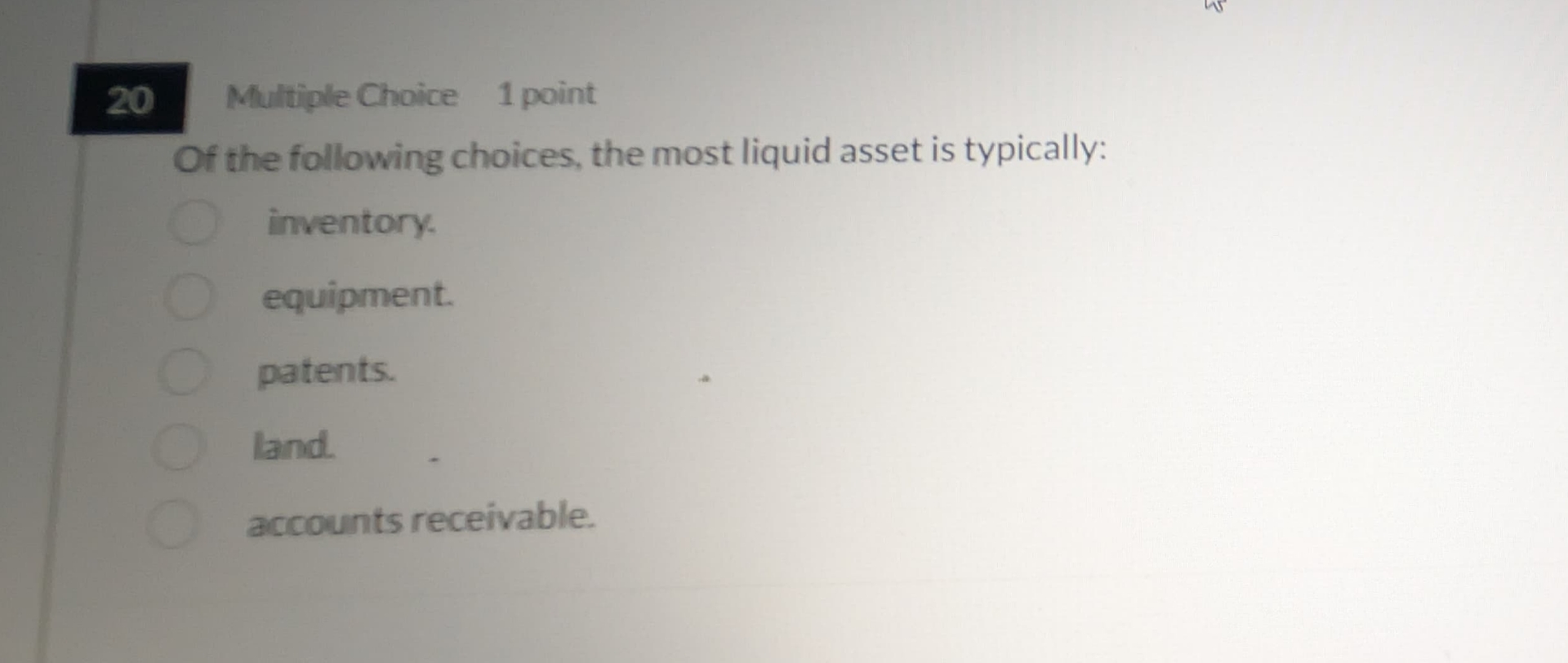 Solved Multiple Choice 1 ﻿pointOf the following choices, the | Chegg.com