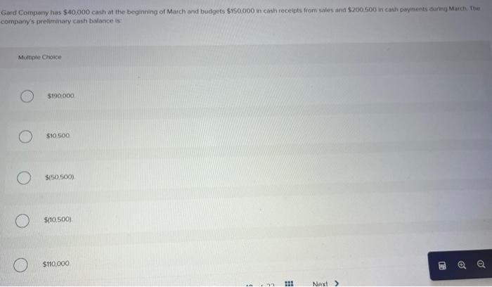 Solved Garci Company has $40.000 cash at the begginning of | Chegg.com