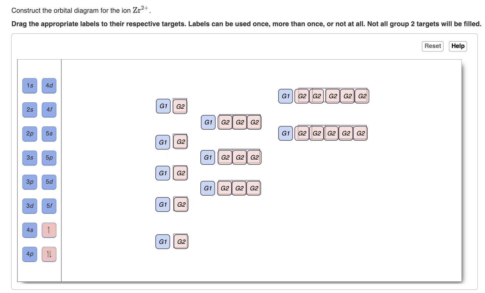 Solved Construct the orbital diagram for the ion Mo3+.Drag | Chegg.com
