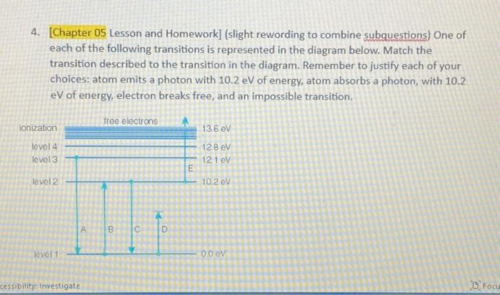Solved 4. [Chapter 05 Lesson and Homework] (slight rewording | Chegg.com