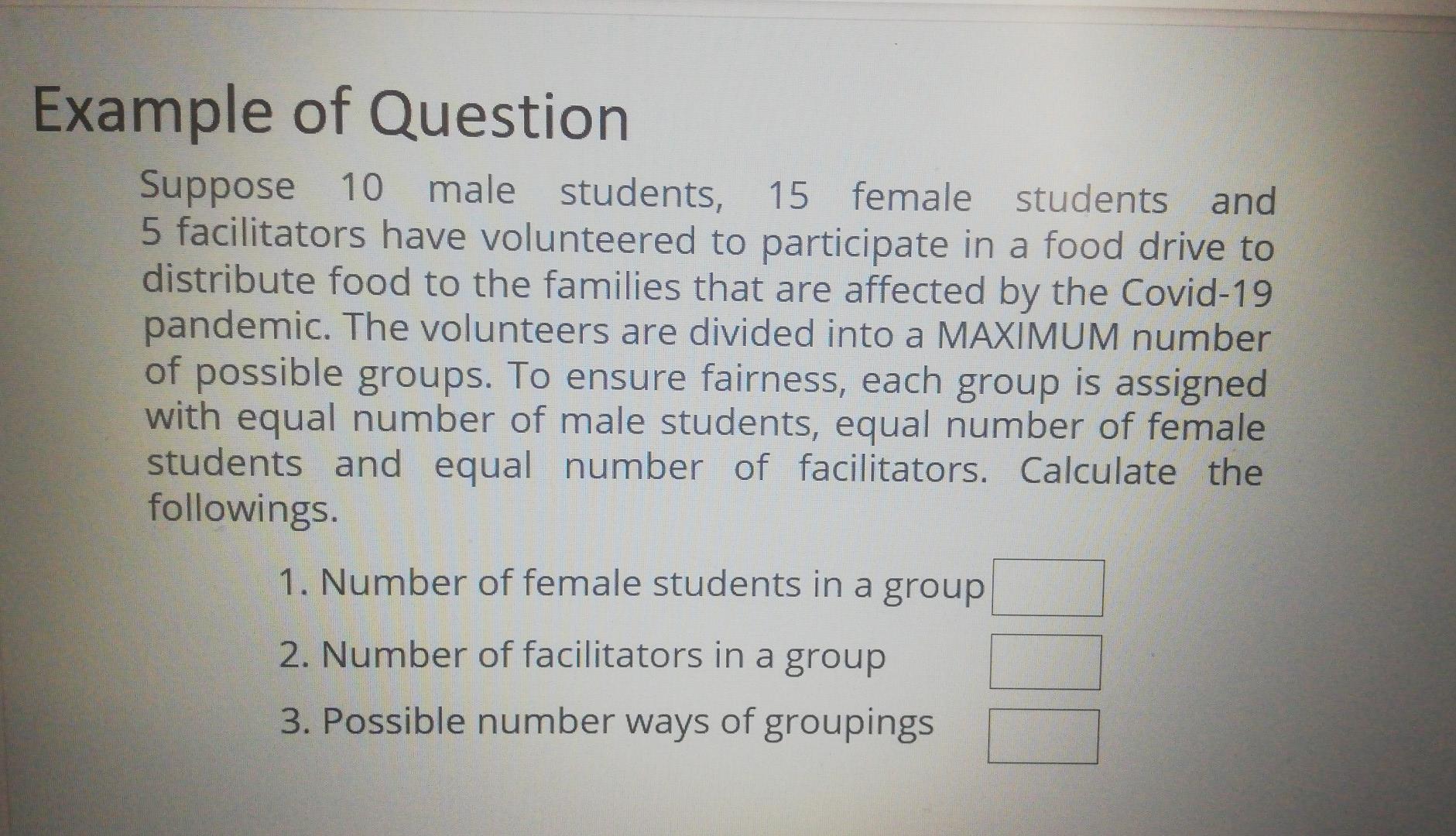 Solved Construct THREE Problem-Solving Questions in line | Chegg.com