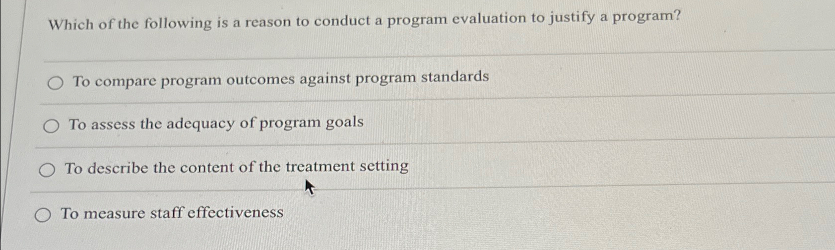 Solved Which of the following is a reason to conduct a | Chegg.com