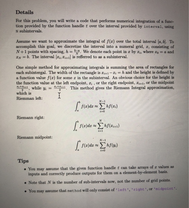 Solved 2 Numerical Integration Basics 21 Numerical 9226