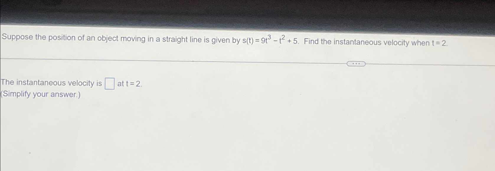 Solved Suppose the position of an object moving in a | Chegg.com