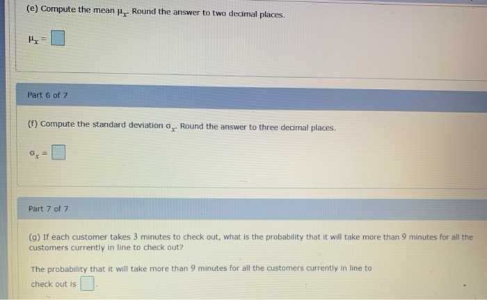 Solved Fifteen items or less: The number of customers in | Chegg.com