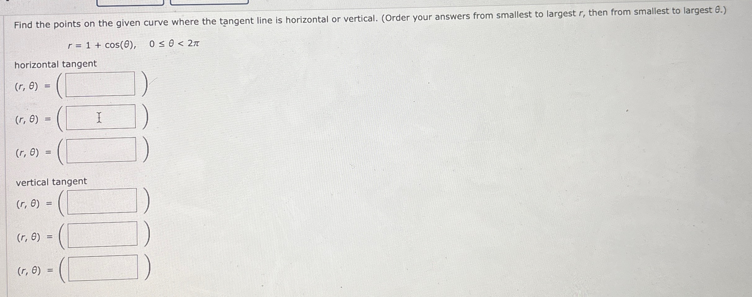 Solved Find the points on the given curve where the tangent | Chegg.com