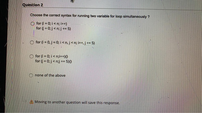 Solved Question 2 Choose the correct syntax for running two | Chegg.com