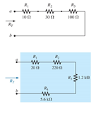 Solved Calculate the total resistance of the following | Chegg.com