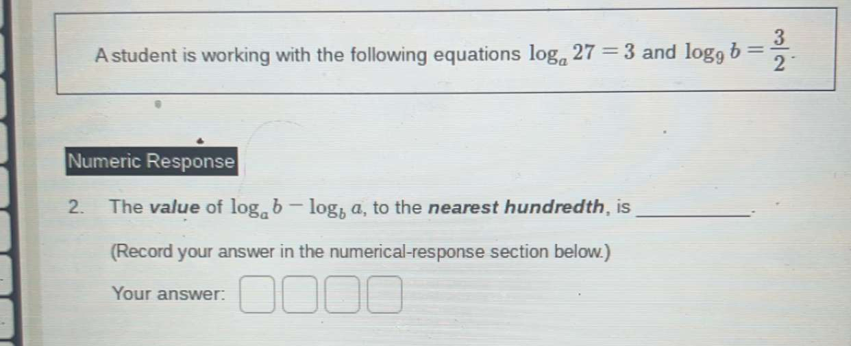 Solved Astudent is working with the following equations | Chegg.com