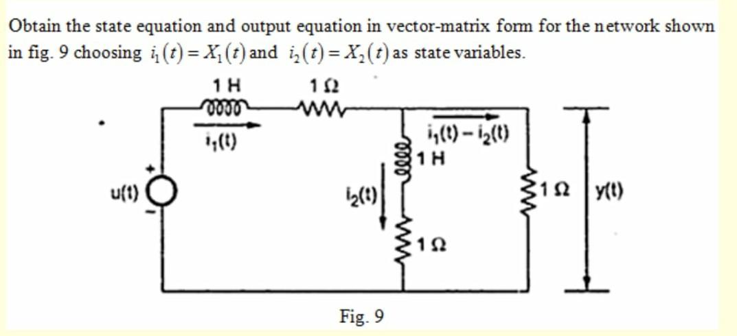 Solved Obtain the state equation and output equation in | Chegg.com