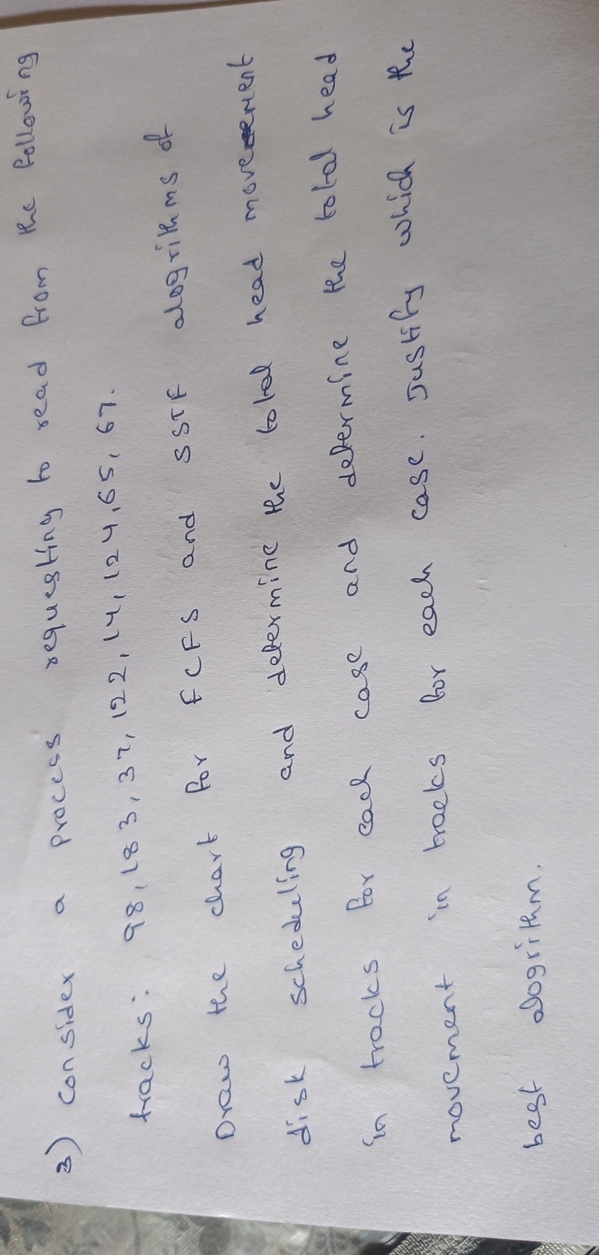 Solved considex a process requesting to read from the | Chegg.com