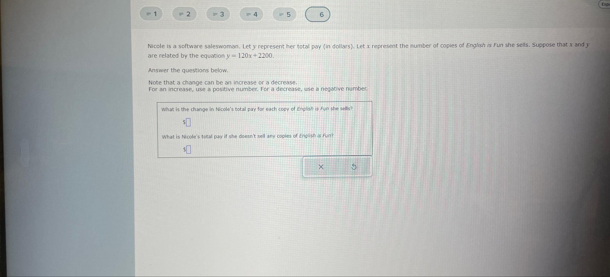 Solved =2=3=4=5Nicole is a software saleswoman. Let y | Chegg.com
